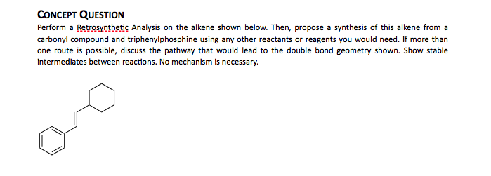 Solved CONCEPT QUESTION Perform a Retrosynthetic Analysis on | Chegg.com