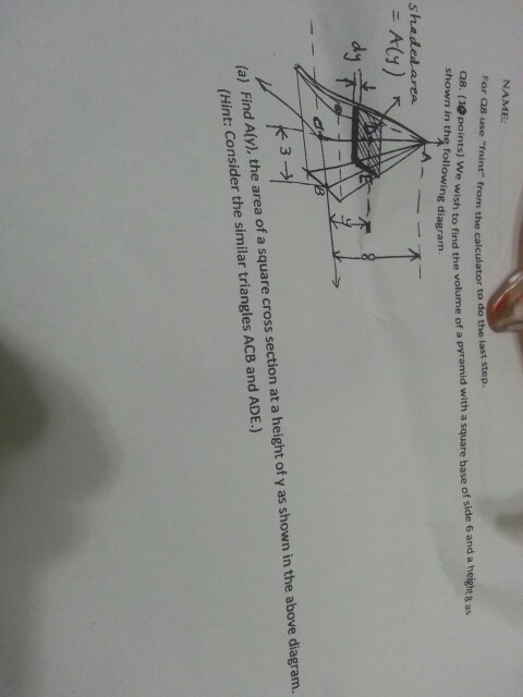 Solved NAME: For 08 use "fnint" f rom the calculator to do | Chegg.com