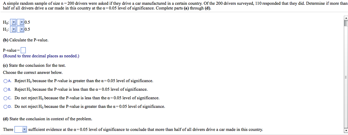 Solved A simple random sample of size n = 200 drivers were | Chegg.com