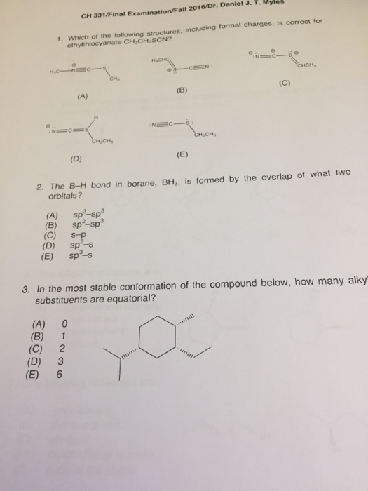 Solved Which of the following structure, including formal | Chegg.com