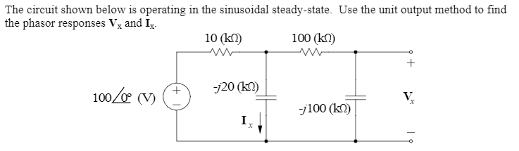 Solved The circuit shown below is operating in the | Chegg.com