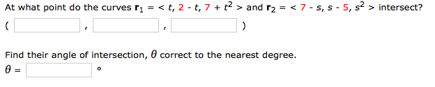 Solved At what point do the curves r1 = and r2 = intersect? | Chegg.com