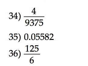 Solved Need help with al #34, #35 and #46 !! please show | Chegg.com