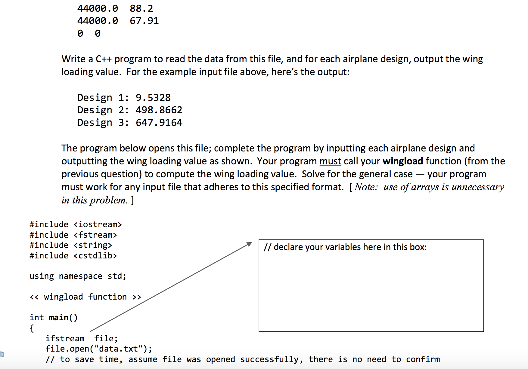 An important design factor in aeronautical | Chegg.com