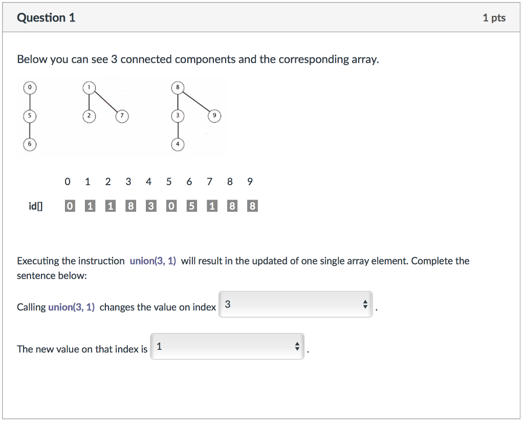 Solved Below you can see 3 connected components and the | Chegg.com