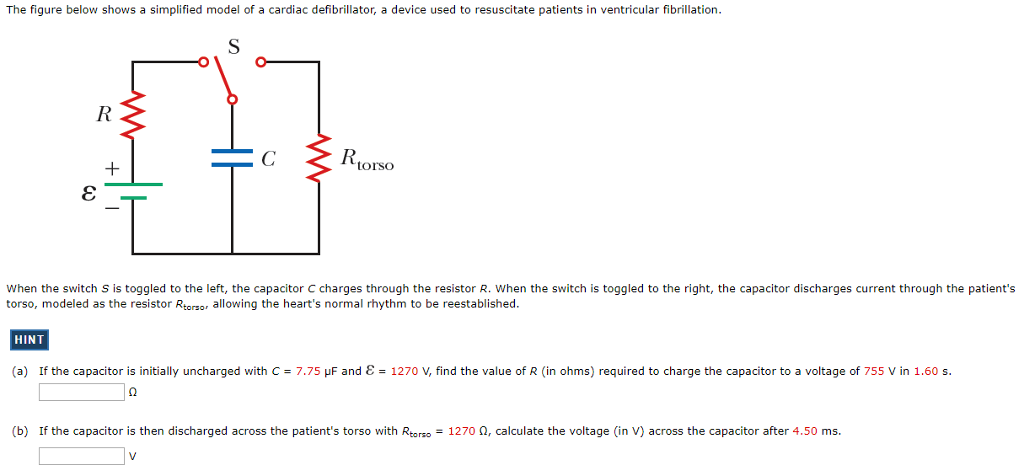 Solved The figure below shows a simplified model of a | Chegg.com