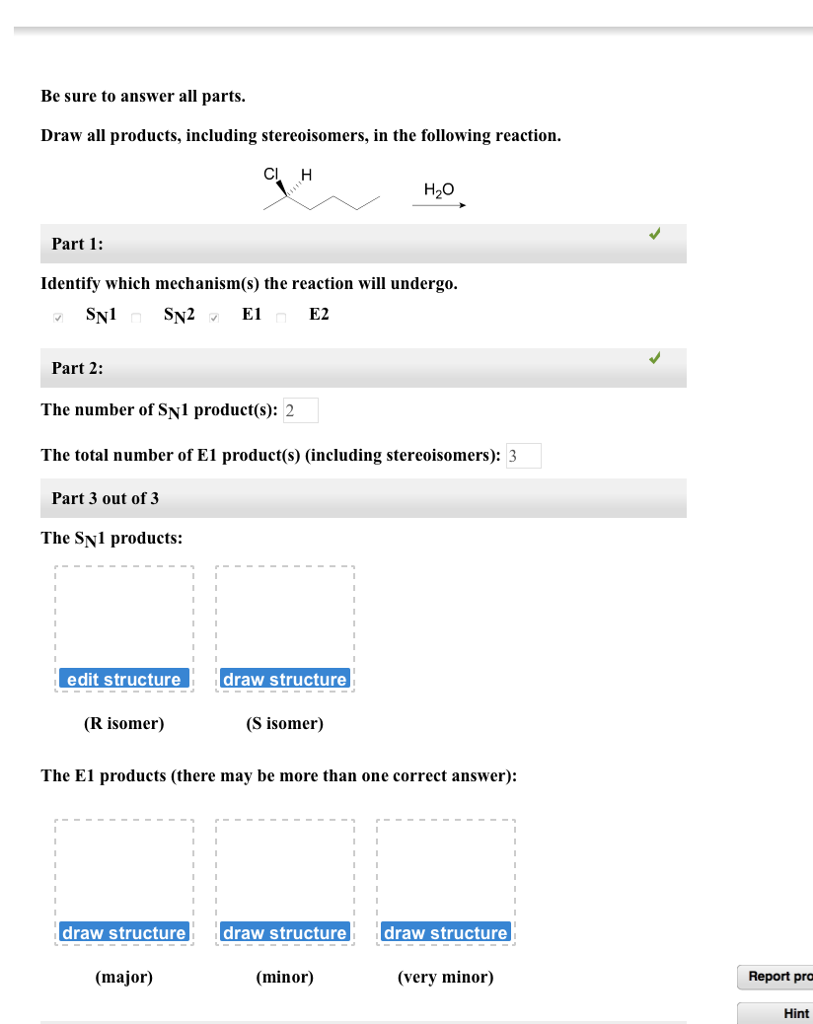 Solved Be sure to answer all parts Draw all products, | Chegg.com