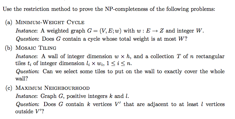 Use the restriction method to prove the | Chegg.com Use the restriction method to prove the | Chegg.com