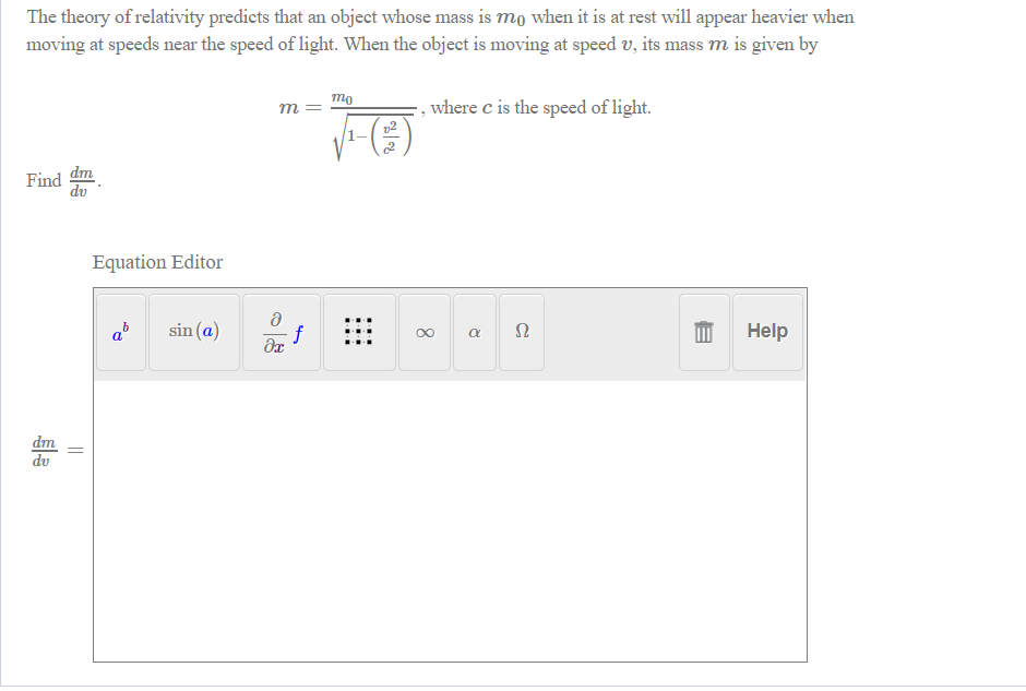 Solved The theory of relativity predicts that an object | Chegg.com Solved The theory of relativity predicts that an object | Chegg.com