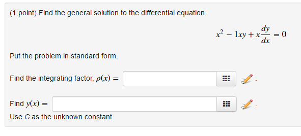 Solved Find the general solution to the differential | Chegg.com