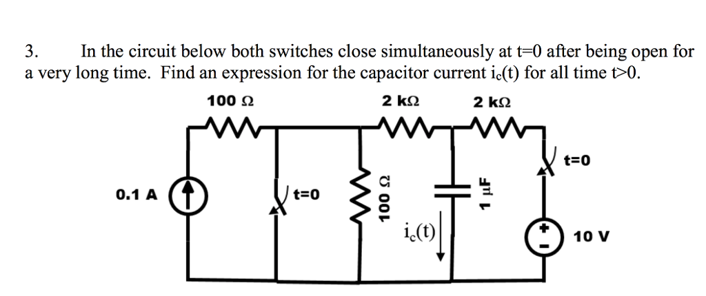 Solved In the circuit below both switches close | Chegg.com