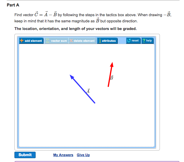 Solved Tactical box 1.2 Vector Subraction Vector | Chegg.com