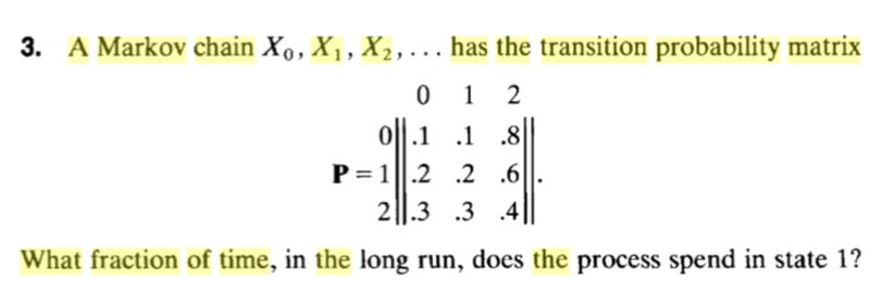 Solved A Markov chain X_0, X_1, X_2,... has the transition | Chegg.com
