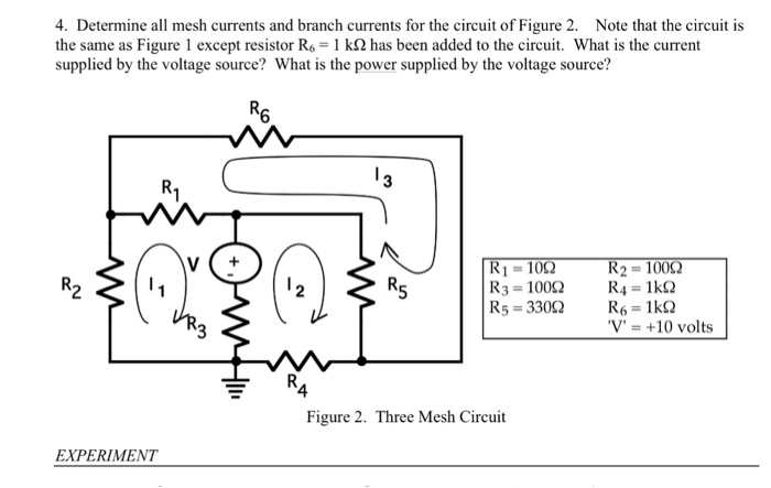Solved Determine all mesh currents and branch currents for | Chegg.com