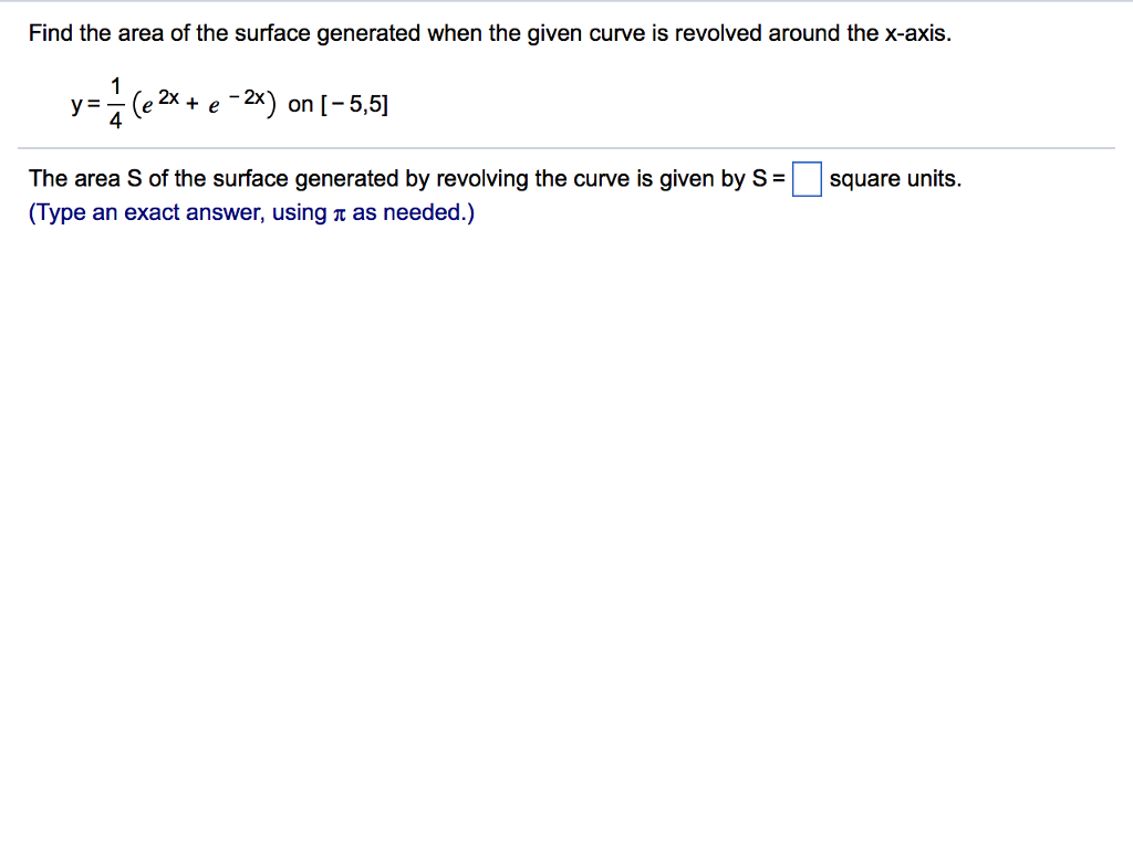 Solved Find the area of the surface generated when the given | Chegg.com