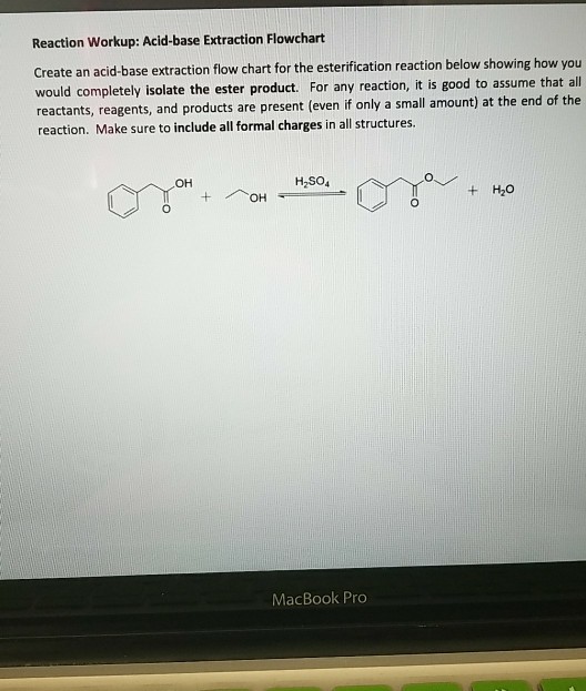 Solved Acid-Base Extraction Flow Chart using acid-base | Chegg.com