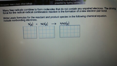 Solved Many free radicals combine to form molecules that do | Chegg.com