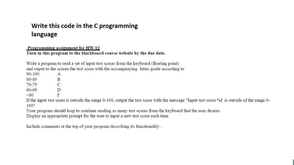 Solved Turn in this program to the blackboard course website | Chegg.com