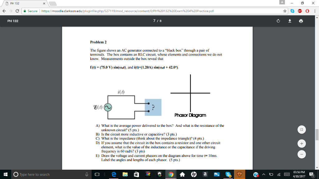 Solved PH 132 C Secure https:// | Chegg.com