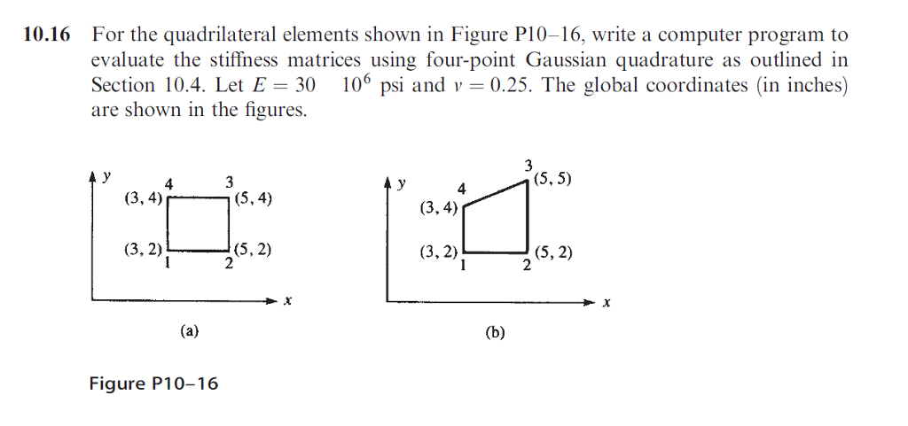For the quadrilateral elements shown in Figure | Chegg.com