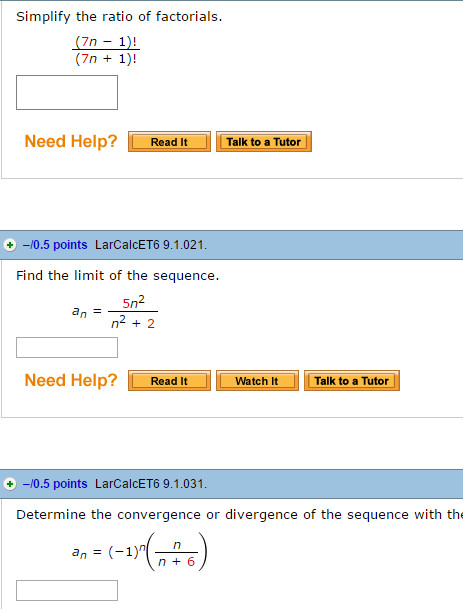 Solved Simplify the ratio of factorials. (7n - 1)! (7n 1)! | Chegg.com