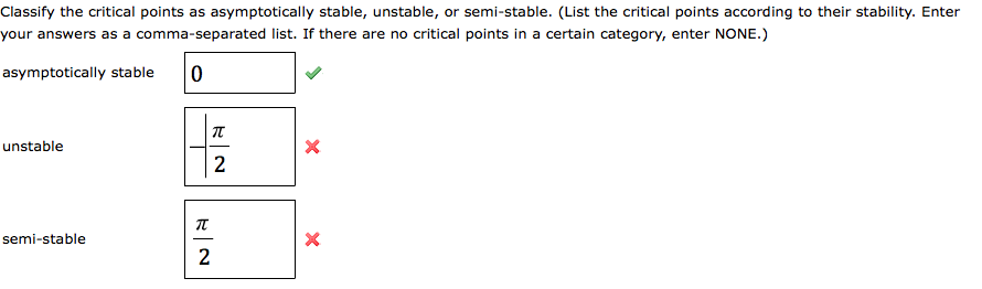 Consider the autonomous DE dy/dx = (2/?)y ? sin y. | Chegg.com