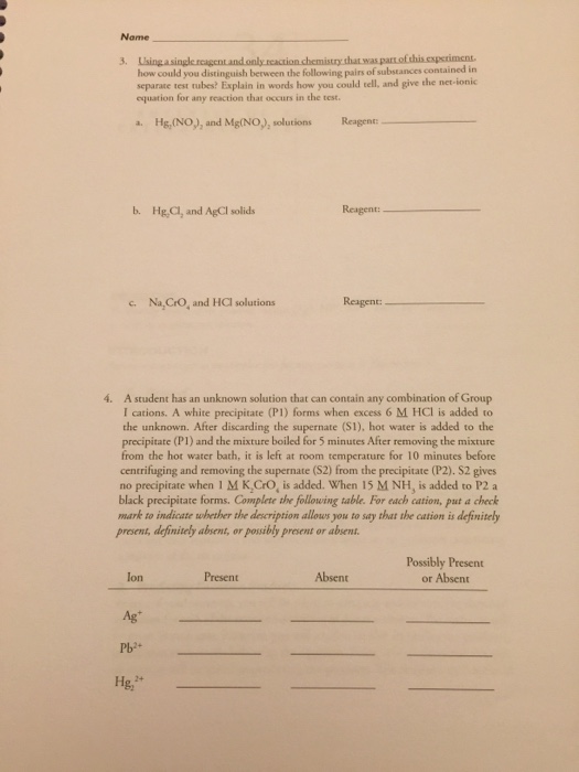 Solved Using a single reagent and only reaction chemistry | Chegg.com
