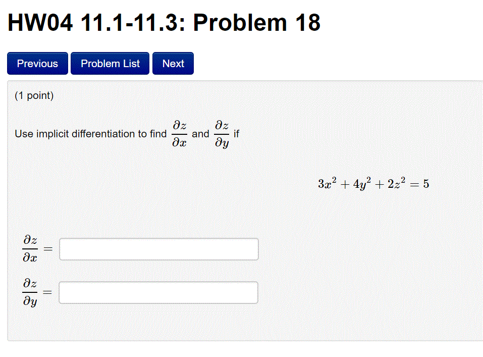 Solved HW04 11.1-11.3: Problem 18 Previous Problem List xt | Chegg.com
