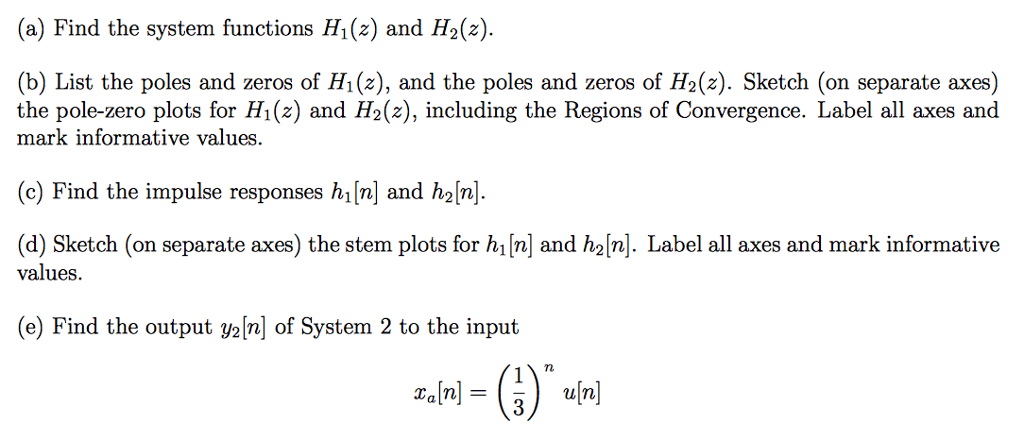 Solved Consider two discrete time LTI systems defined by and | Chegg.com
