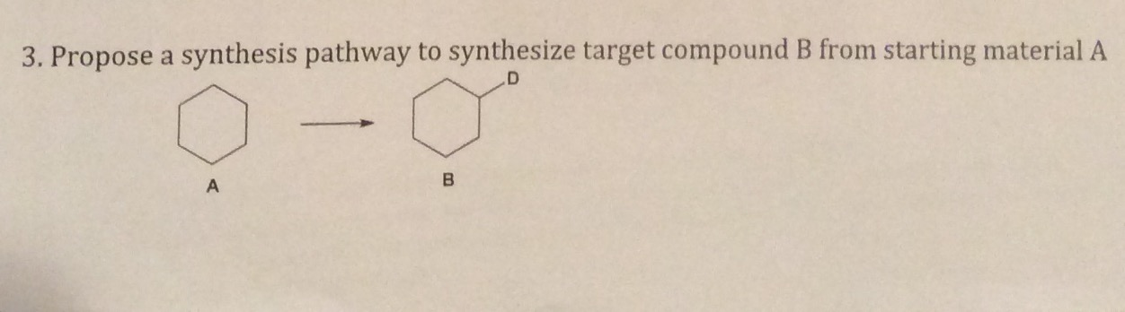 Solved Propose a synthesis pathway to synthesize target | Chegg.com