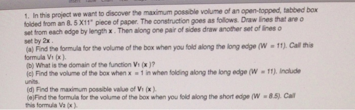 Solved 1. In this project we want to discover the maximum | Chegg.com