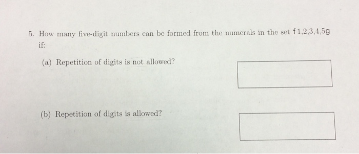 Solved How many five-digit numbers can be formed from the | Chegg.com
