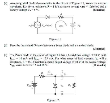 Solved (a) Assuming ideal diode characteristics in the | Chegg.com