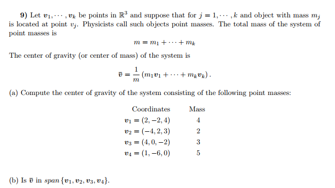 Solved 9) Let u, , Uk be points in R3 and suppose that for j | Chegg.com