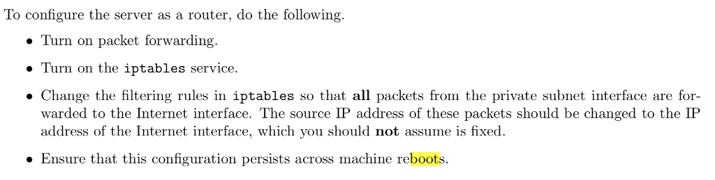 To configure the server as a router, do the | Chegg.com