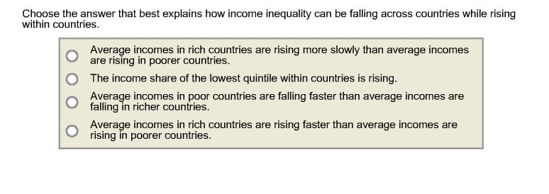 Solved Choose the answer that best explains how income | Chegg.com