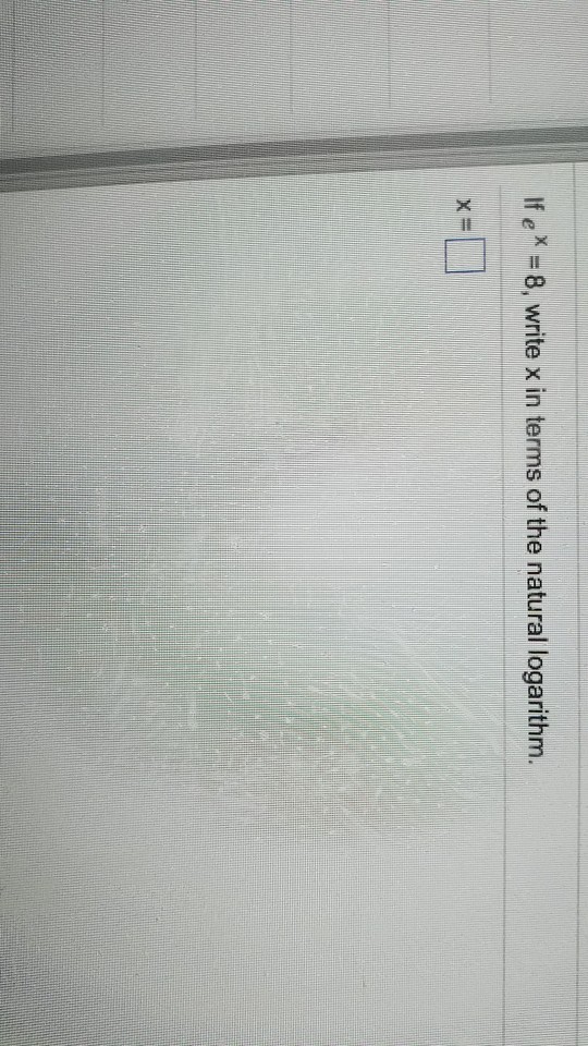 Solved Convert to an exponential equation Complete the | Chegg.com