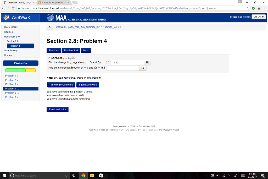 Solved D webwork Yoon MAT 2 x C chegg study l Guided so x C | Chegg.com