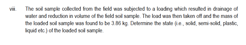 Solved PROBLEM 1 A fully saturated soil sample collected | Chegg.com