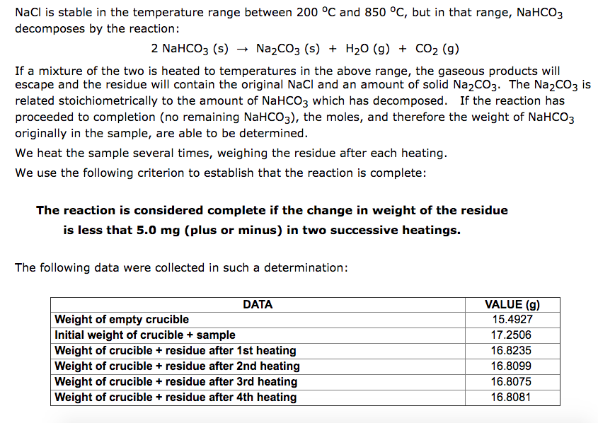NaCl is stable in the temperature range between 200 | Chegg.com