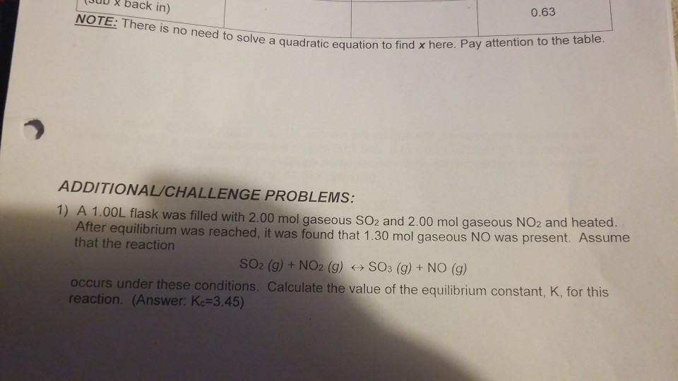 Solved ADDITIONAL/CHALLENGE PROBLEMS: 1) A 1.00L flask was | Chegg.com