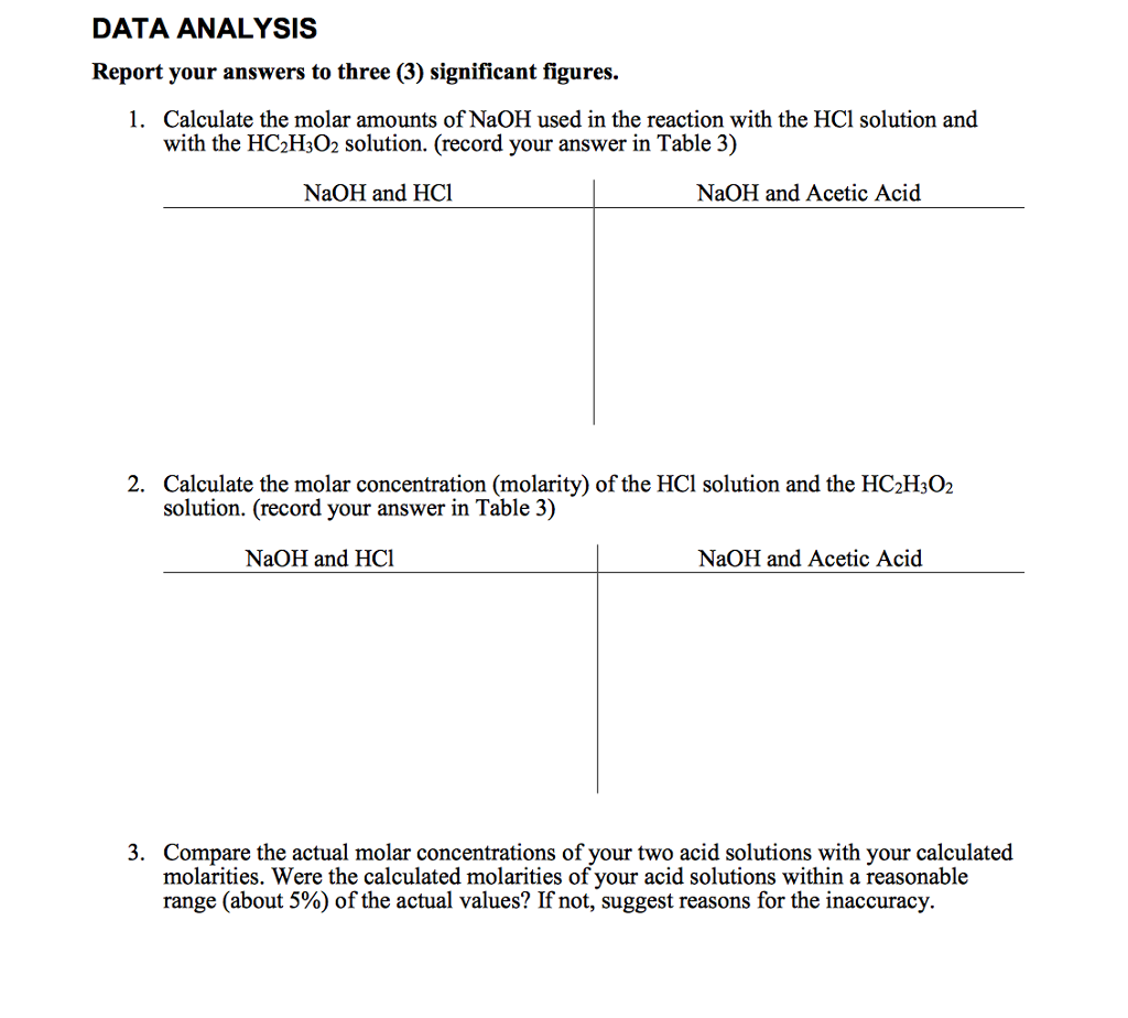Solved Hello, I need help calculating these solutions. For | Chegg.com