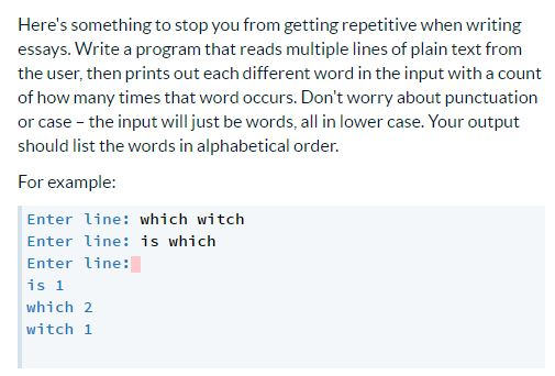 Solved Here's something to stop you from getting repetitive | Chegg.com