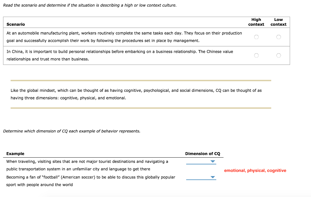 Read the scenario and determine if the situation is | Chegg.com