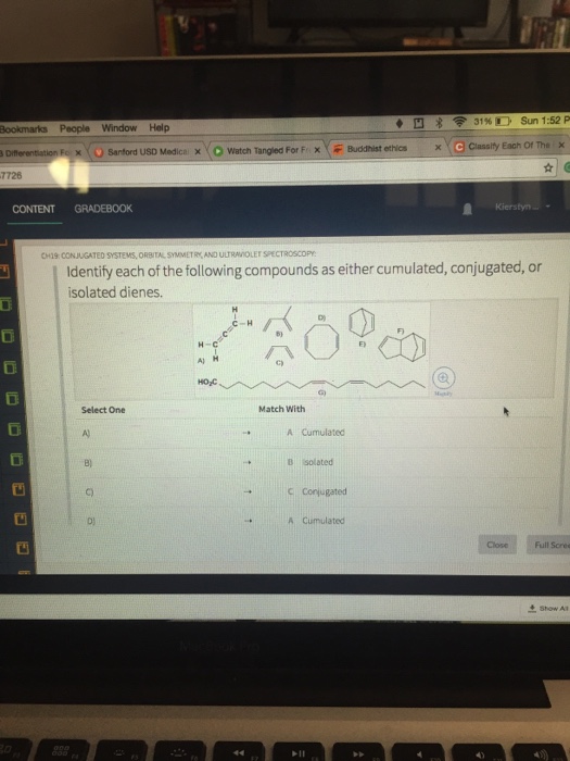 Solved Identify each of the following compounds as either | Chegg.com