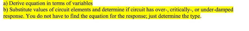 Solved Turn off sources and derive characteristic equation | Chegg.com