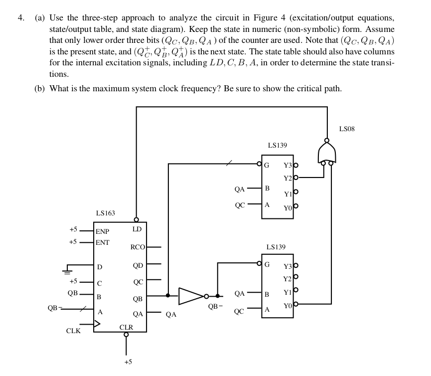 Solved 4. (a) Use the three-step approach to analyze the | Chegg.com
