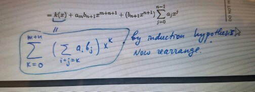 How combined the two sumations? | Chegg.com