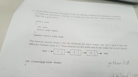 Solved type der struct noda mode: The function should return | Chegg.com