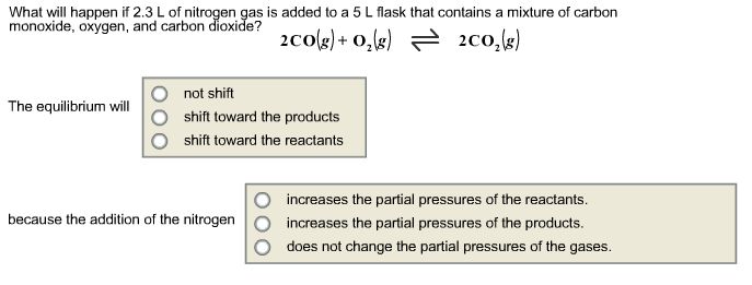 Solved What will happen if 2.3 L of nitrogen gas is added to | Chegg.com